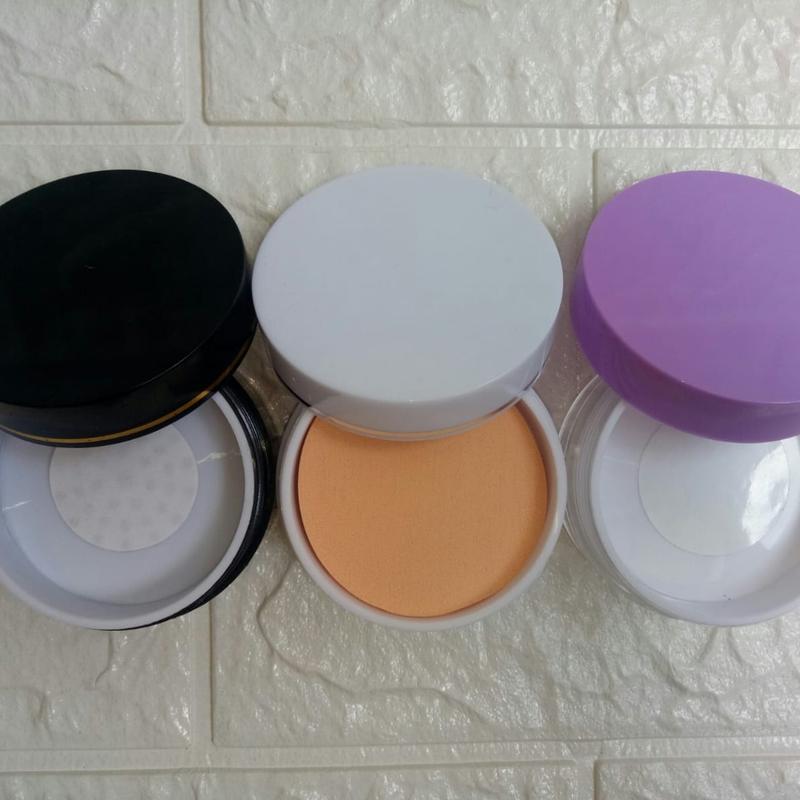 (Termasuk Spons) Pot Bedak Tabur Isi 20 Gram / Tempat Bedak Tabur ...