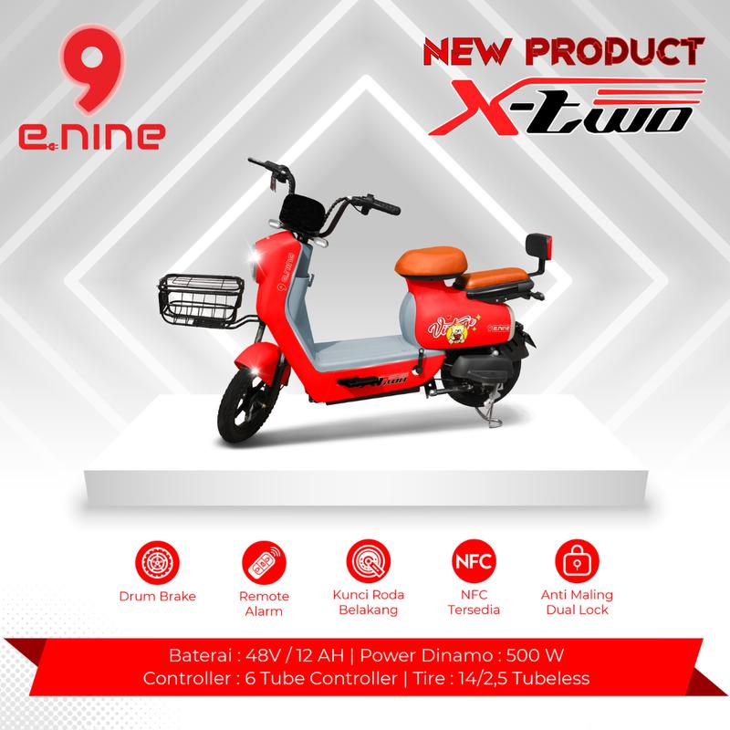 ENINE X-TWO - SEPEDA LISTRIK - NFC READY, TEDDY BEAR DESIGN (GARANSI ...