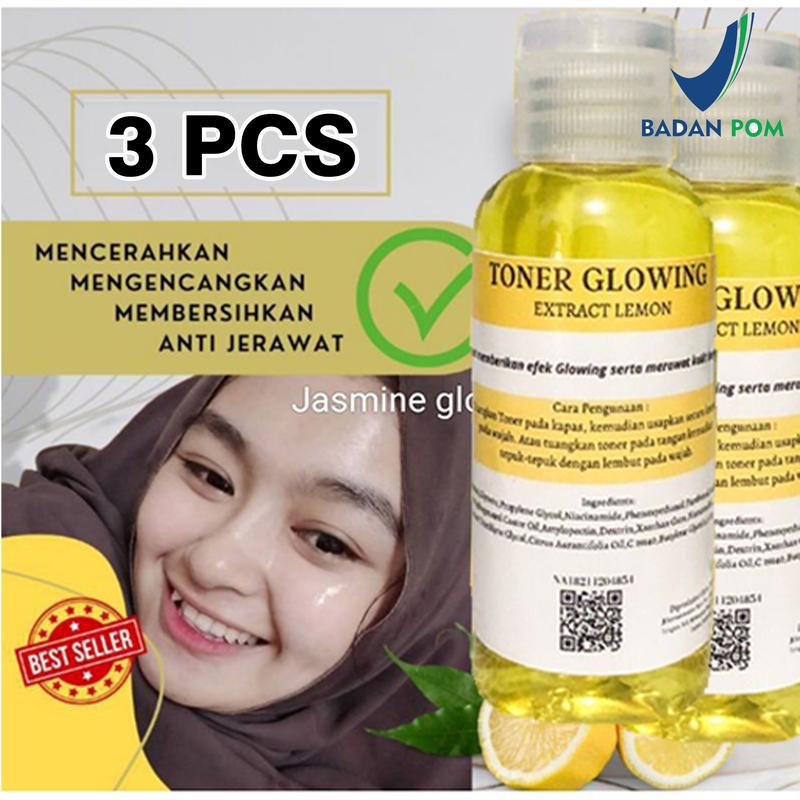 (3 PCS) Toner BPOM Booster Lemon Toner Pelicin Glowing untuk - Shop ...