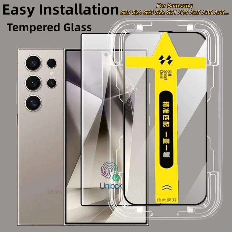 Easy Installation Tempered Glass For Samsung S25Ultra S25+ S25 - TikTok ...