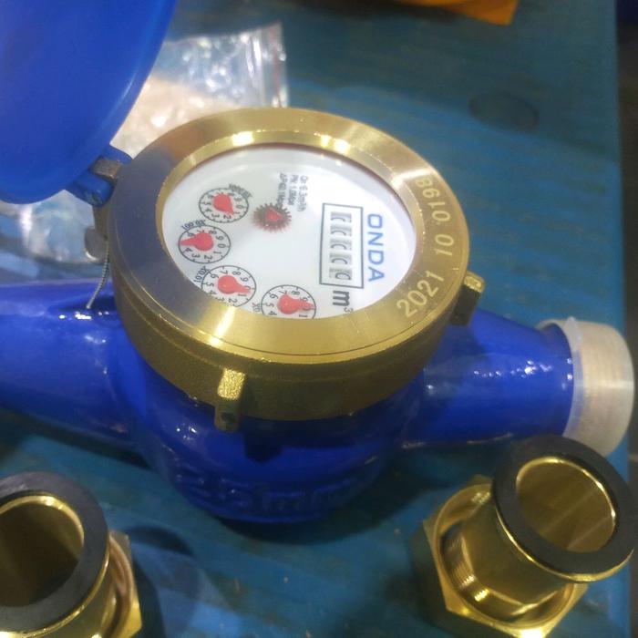 Jual Meteran Air ONDA Ukuran 1 Inch DN25mm Body Kuningan / Water Meter ...