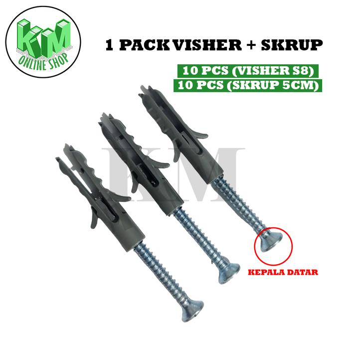 Promo Spiser dan Skrup 5cm Set Piser Sekrup Screw S8 - Jakarta Barat ...