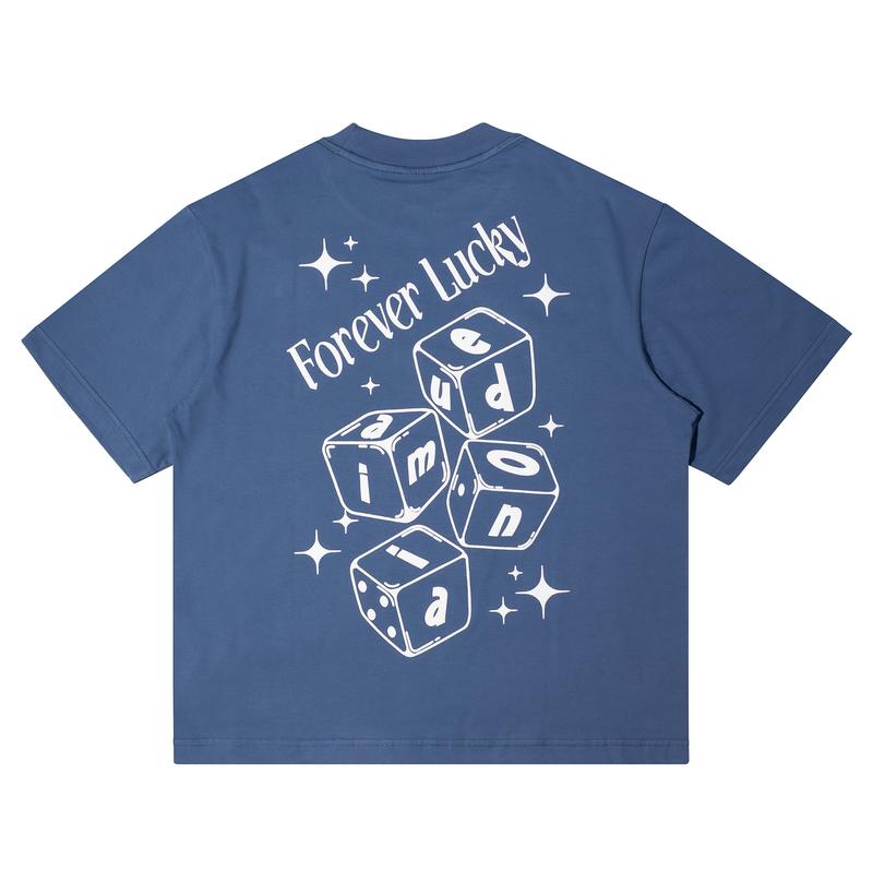 Eudaimonia - Boxy Fit Oversize Tee Print Forever Lucky Denim - Shop ...