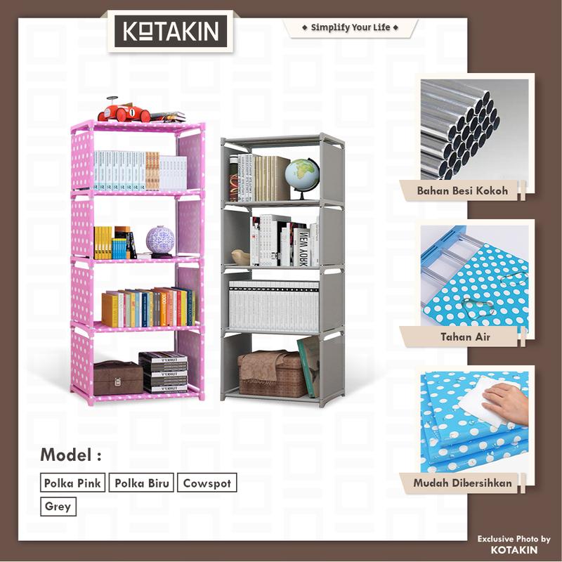 Rak Susun Tempat Penyimpanan Buku Helm Lemari Boneka Baju Rack - Shop ...