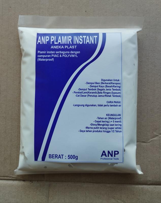 PLAMIR PLAMUR DEMPUL INSTANT PUTIH 1 / 2 kg dan 1 kg LANGSUNG PAKAI ...