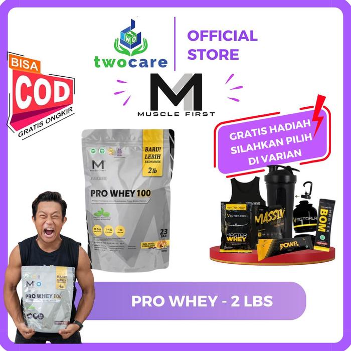 Jual Muscle First Pro Whey 100 2lbs 900gr M1 Pro Whey Protein - Vanilla ...