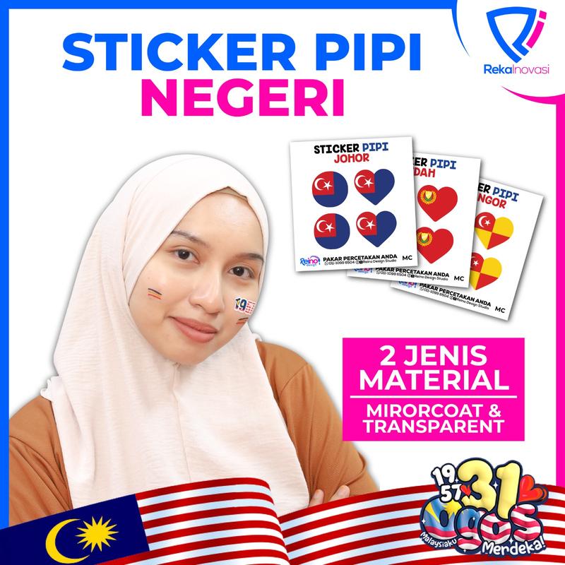Pelekat / Sticker Pipi Negeri Malaysia Bentuk Bulat Dan hati - TikTok ...