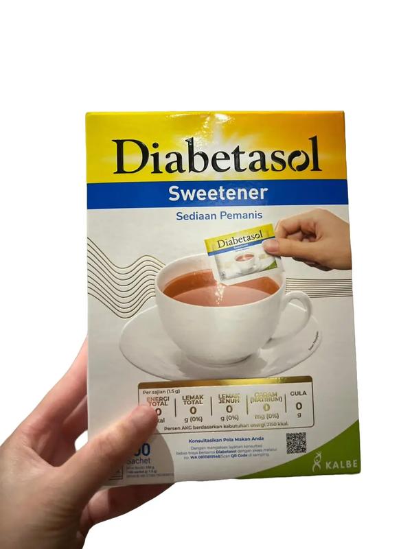 Kalbe Diabetasol Sweetener Isi 100 Sachet Gula No Calories Diabetes ...