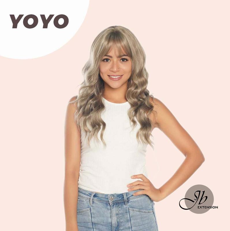 JBSELECT4YOU 22 INCHES GREY BODY WAVE WIG WITH FULL BANGS YOYO - TikTok ...
