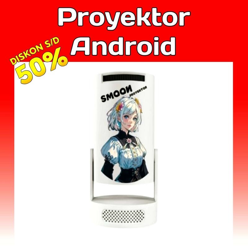 SMOON 300 Proyektor LCD TV Ultra Smart Smoon300 UI Android 14.0 ...