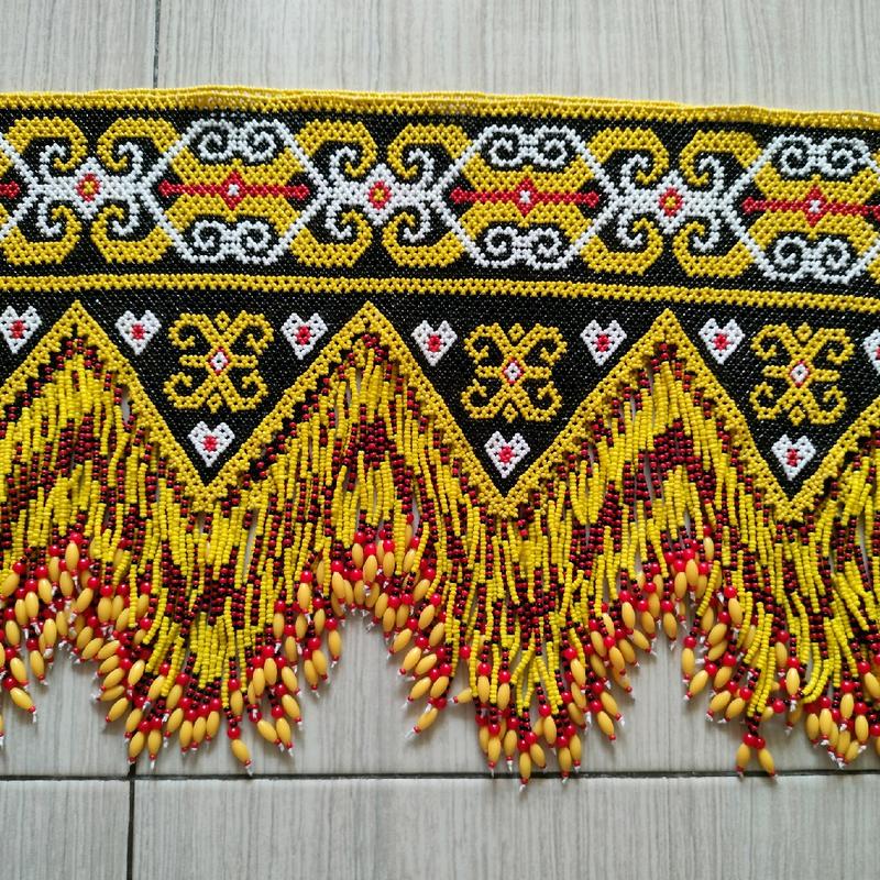 pendeng hiasan pinggang manik manik kostum dayak - Shop | Tokopedia