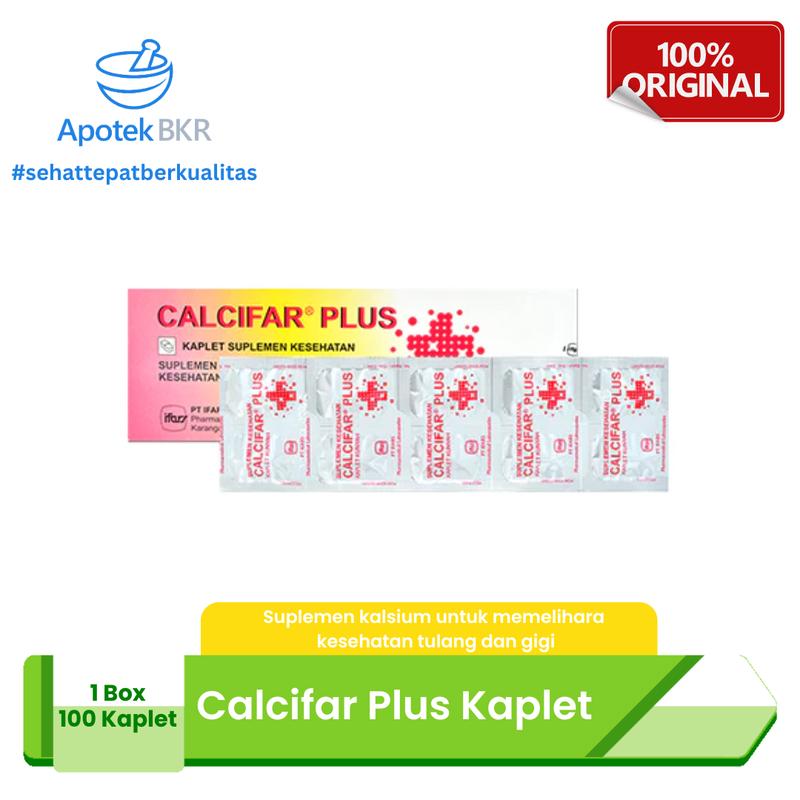 Calcifar Plus 1 Box - Suplemen Kalsium dan Vitamin D3 untuk Kesehatan ...