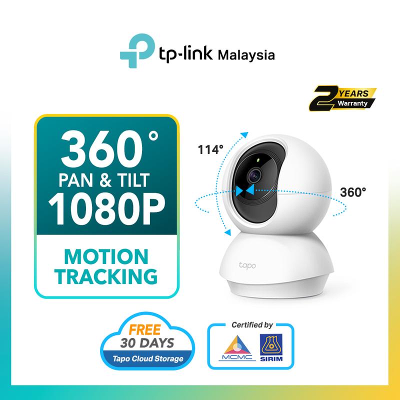 TP-Link Tapo C200C 1080P Indoor Pan/Tilt WiFi CCTV Two Way Audio ...