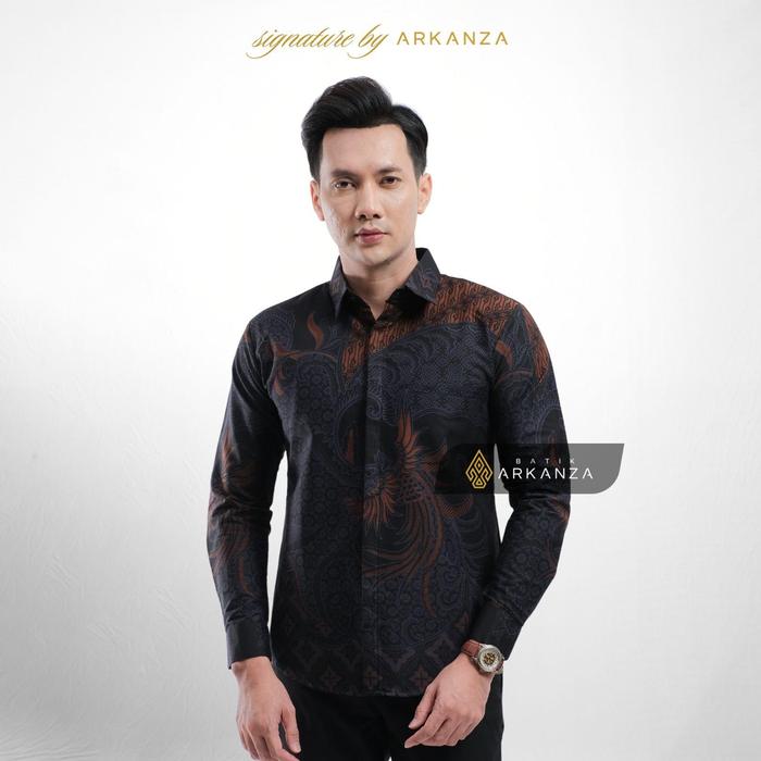 Promo Arkanza Signature Motif Wiranata Kemeja Batik Pria Lengan Panjang ...