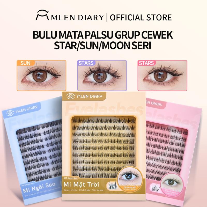 MLEN DIARY BULU MATA ALSU MOON SUN STARS SERI BULU MATA NATURAI - Shop ...
