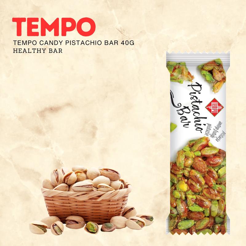 TEMPO CANDY Pistachio Bar 40g - Healthy bar Snacks - Gluten free ...