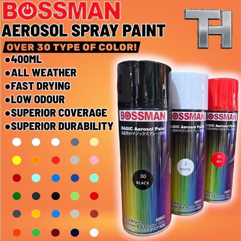 ~ Bossman Aerosol Spray Paint - 400ml - TikTok Shop Malaysia