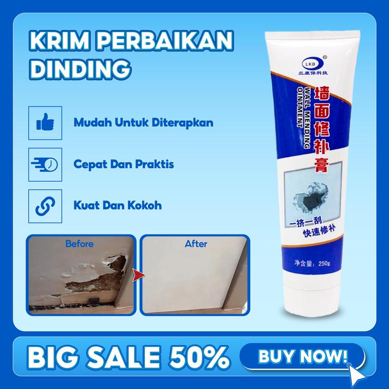 Dempul Tembok Cream Penambal Dinding Instan Wall Repair Past - Shop ...
