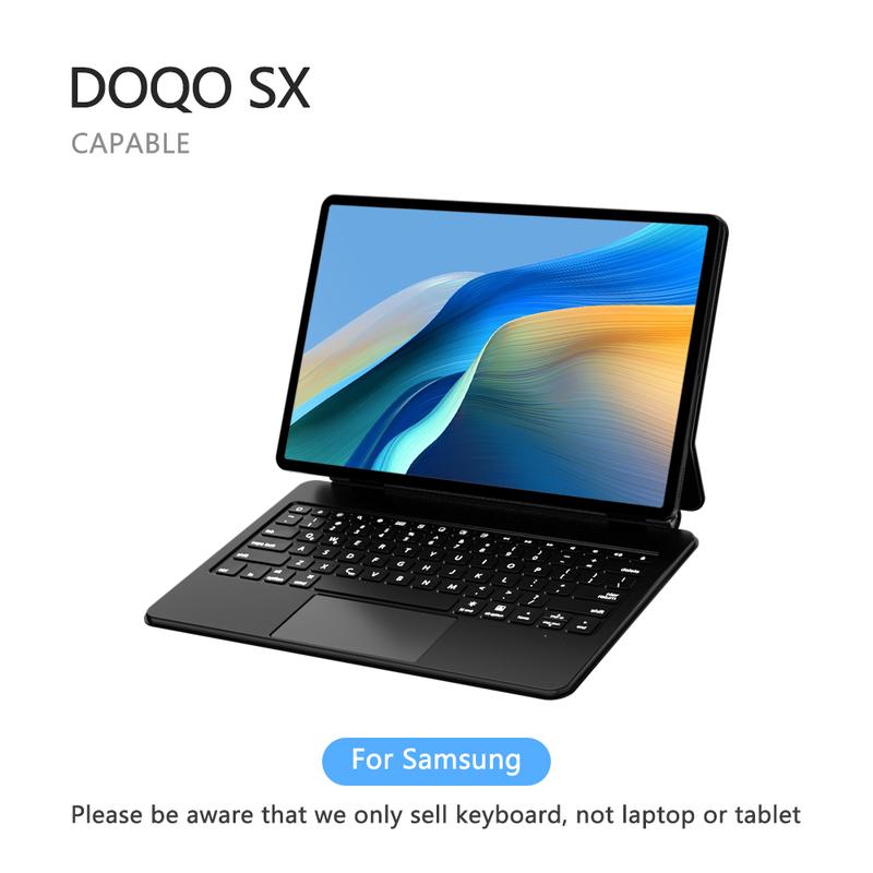 DOQO SX: For Samsung Galaxy Tab S7/S8/S8 Plus/S7 FE/S7 Plus Keyboard ...