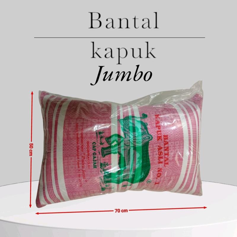 BANTAL TIDUR 100% KAPUK RANDU ASLI PREMIUM JUMBO Bed Guling kapuk ...