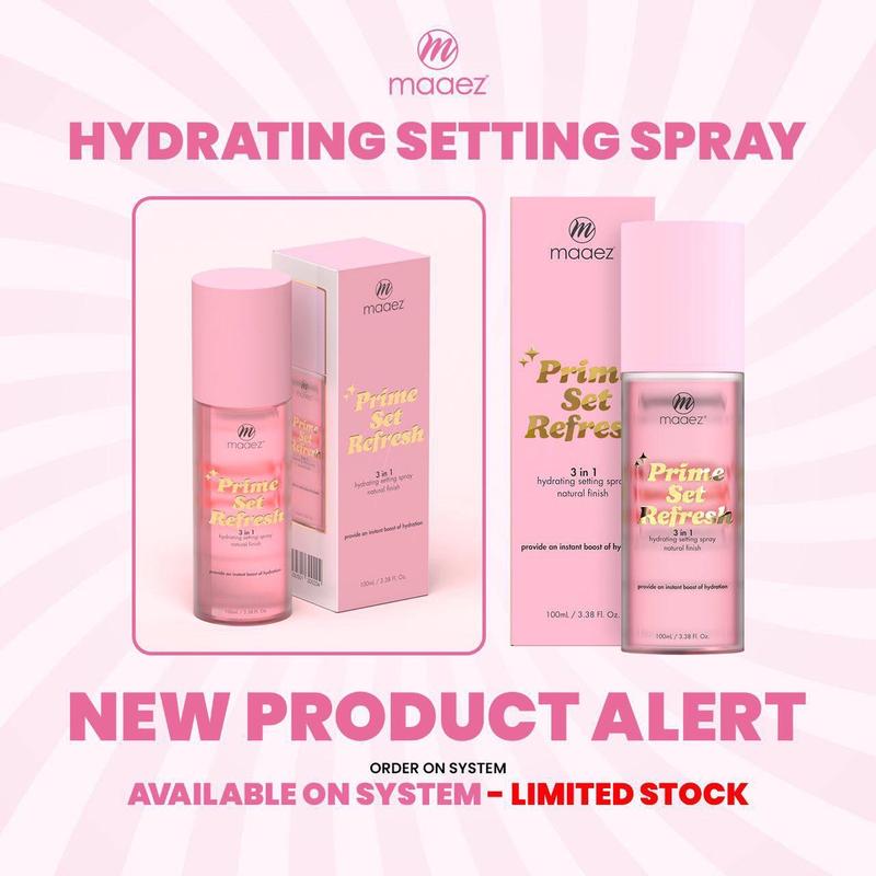 MAAEZ HYDRA SETTING SPRAY PRIMER SET REFRESH 3in1 - TikTok Shop Malaysia