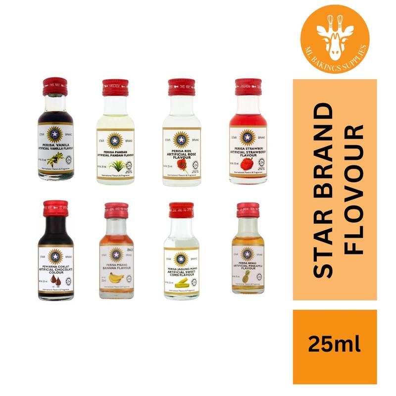 [READY STOCK] Star Brand Flavour 25ml [vanilla,pandan,rose,strawberry ...