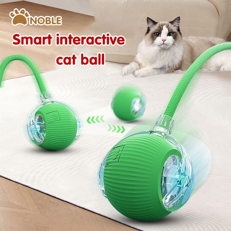 Cat Interactive Ball Toy, Automatic Rolling Ball with Tail ...