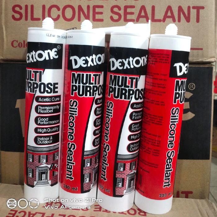 Jual Dextone Multi Purpose Silicone Sealant 300ml - Lem Silikon ...