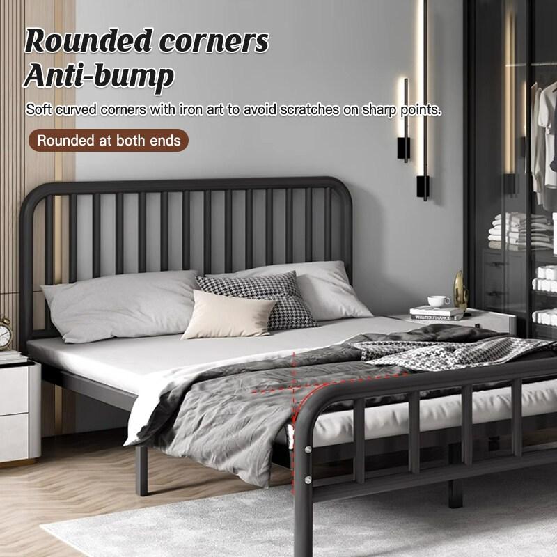 【COD】Wrought iron bed Metal bed frame Wrought iron bed Single bed ...