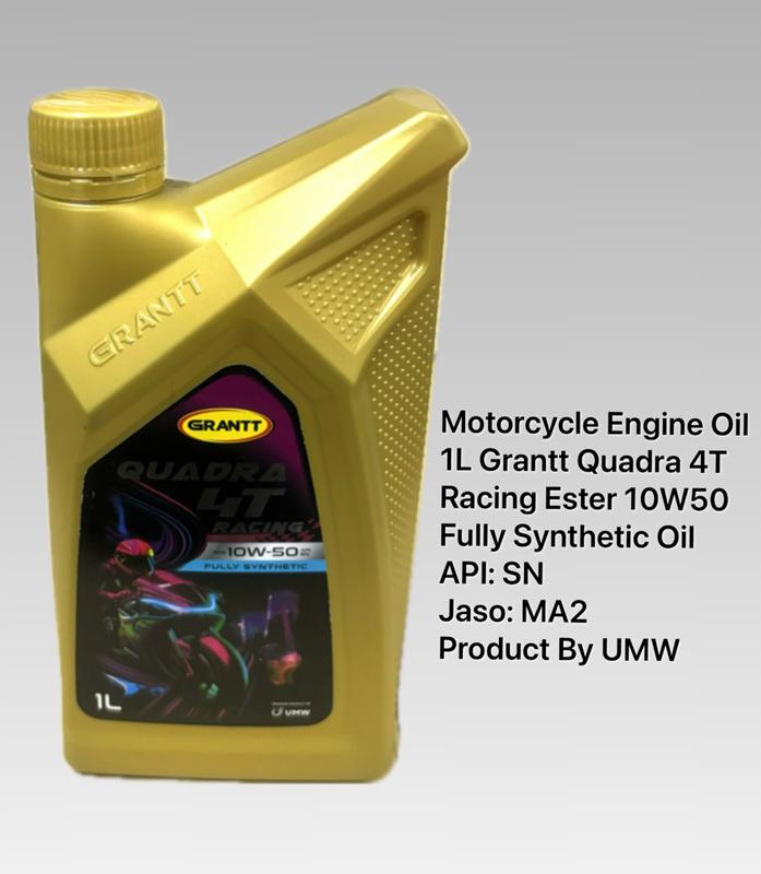 1 Liter GRANTT QUADRA 4T RACING SAE 10W50 ESTER FULLY SYNTHETIC ...