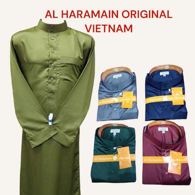 JUBAH AL HARAMAIN 100%ORIGINAL VIETNAM (PUTIH+HITAM+WARNA) Clothing ...