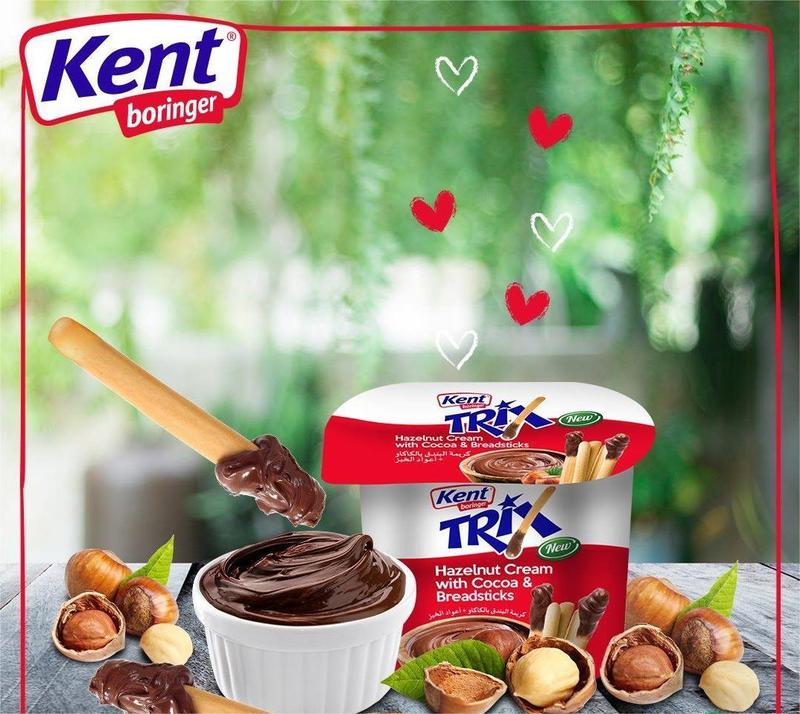 Kent Trix Hazelnut Cream with Cocoa and Breadsticks 56gr - Shop | Tokopedia