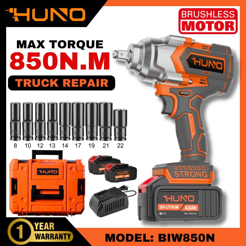 [Heavy-Duty] HUNO 850NM Brushless Cordless Impact Wrench 1/2'' - TikTok ...