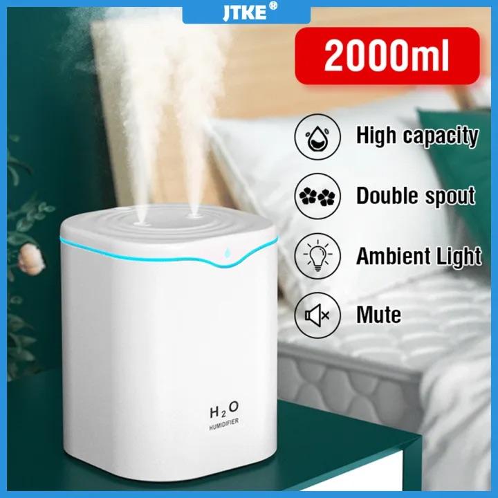 2000ml USB Air Humidifier Double Spray Humidifier Udara USB Ganda ...