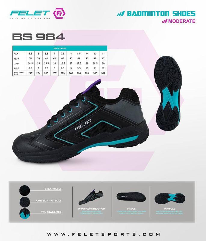 FELET BS 984 BADMINTON SHOES - TikTok Shop Malaysia