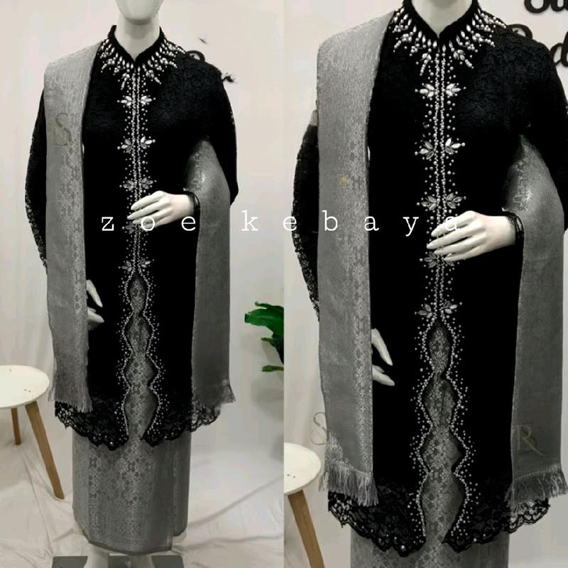 setelan kebaya brukat busui payet zigzag modern kekinian rok - Shop ...