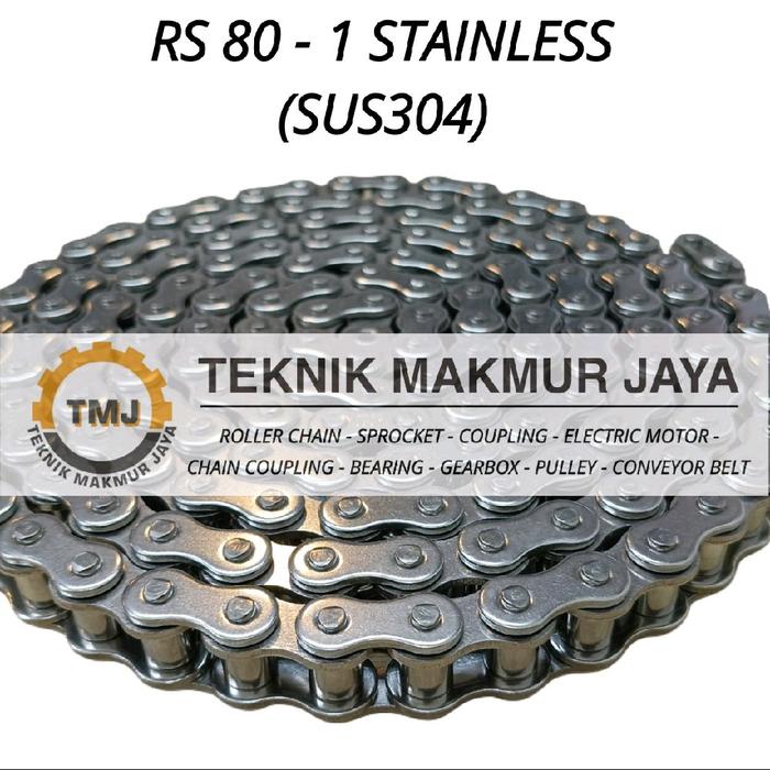 Jual ROLLER CHAIN RS 80 - 1 SUS SS 304 STAINLESS SINGLE RS80-1 ...
