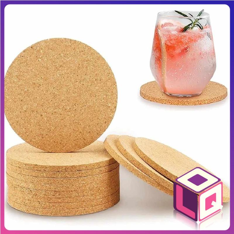 1pcs Natural Cork Coaster Round Square Shape Modern Simple Mats - TikTok Shop Malaysia