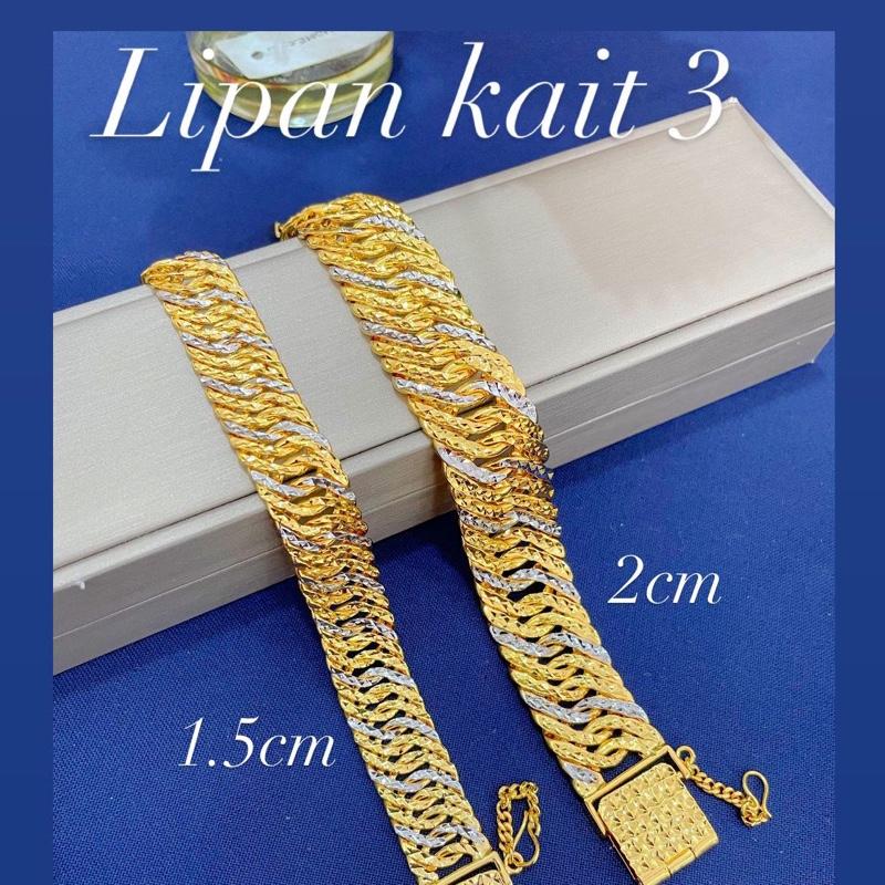 MELURWANGI Emas Sadur Indonesia 916 Lipan Kait 3 Pahat Mix Chrome ...