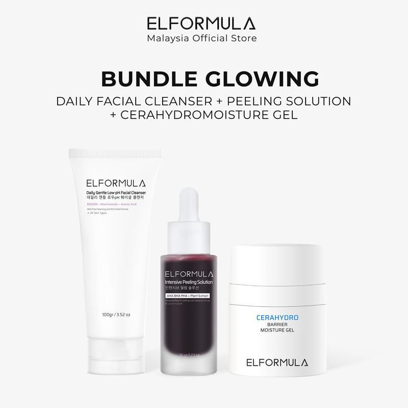 ELFORMULA Bundle 3in1 Facial Cleanser + Peeling Solution + Barrier ...