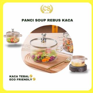 CS Panci Soup Rebus Kaca Tebal Glass Cooking Soup Pot Transparan - Shop ...