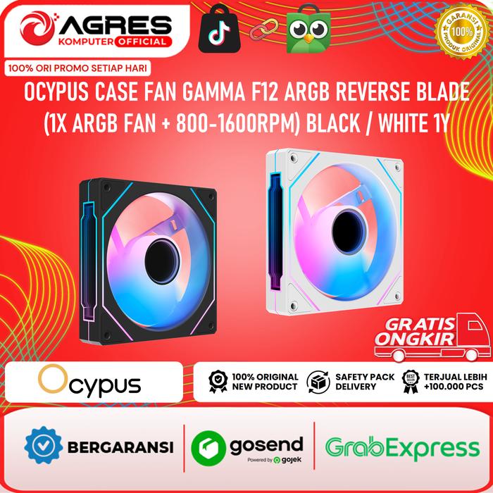 Promo OCYPUS CASE FAN GAMMA F12 ARGB REVERSE BLADE (1X ARGB FAN + 800 ...