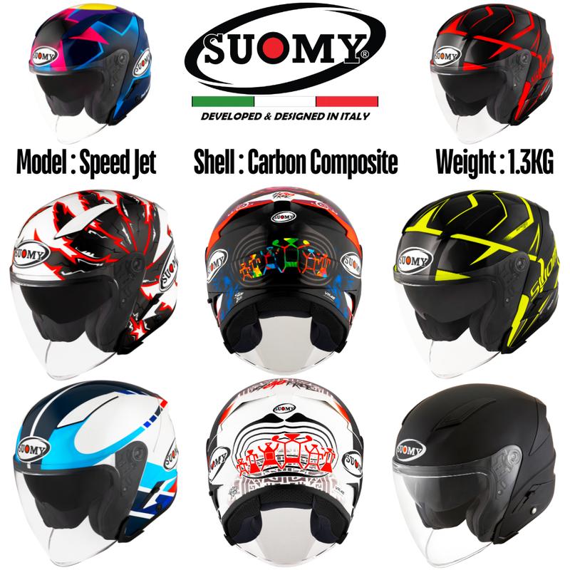 SUOMY Speed Jet Helmet Carbon Composite Shell Helmet | PSB Approved ...