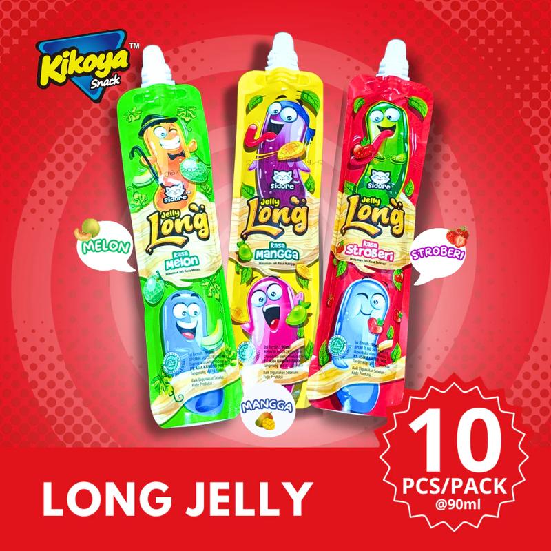 MINUMAN JELLY LONG ISI 10PCS Anggur Melon Mangga Jeli Puding - Shop ...