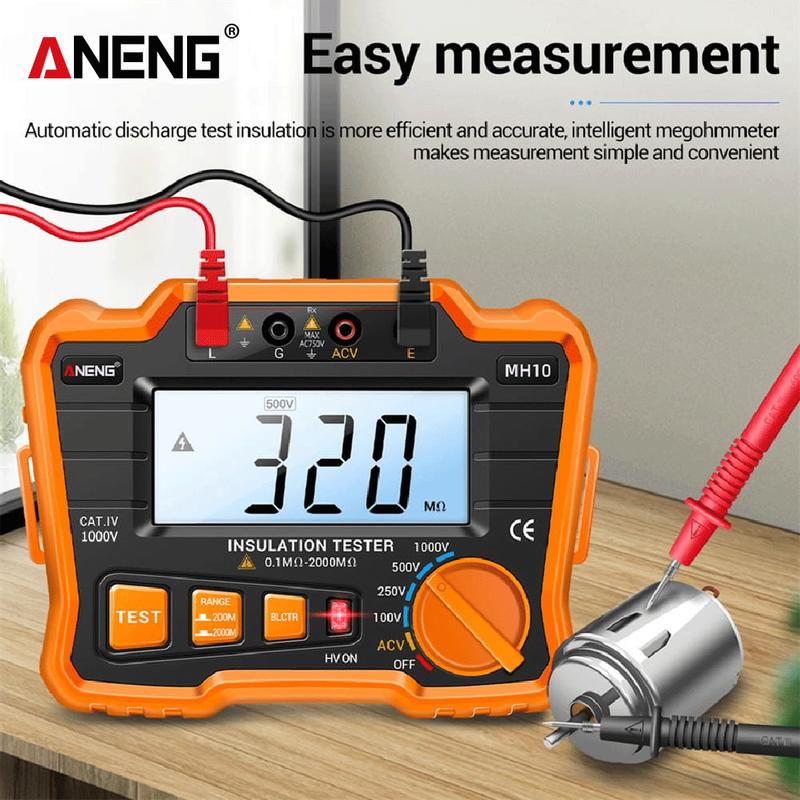 Aneng MH10 Digital Megohmmeter Megger Meter Insulation Tester Original ...
