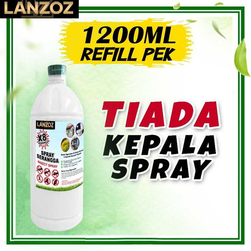 LANZOZ Botol Sembur Refill 1200ml - Tiada Kepala Spray, ECO-Friendly ...