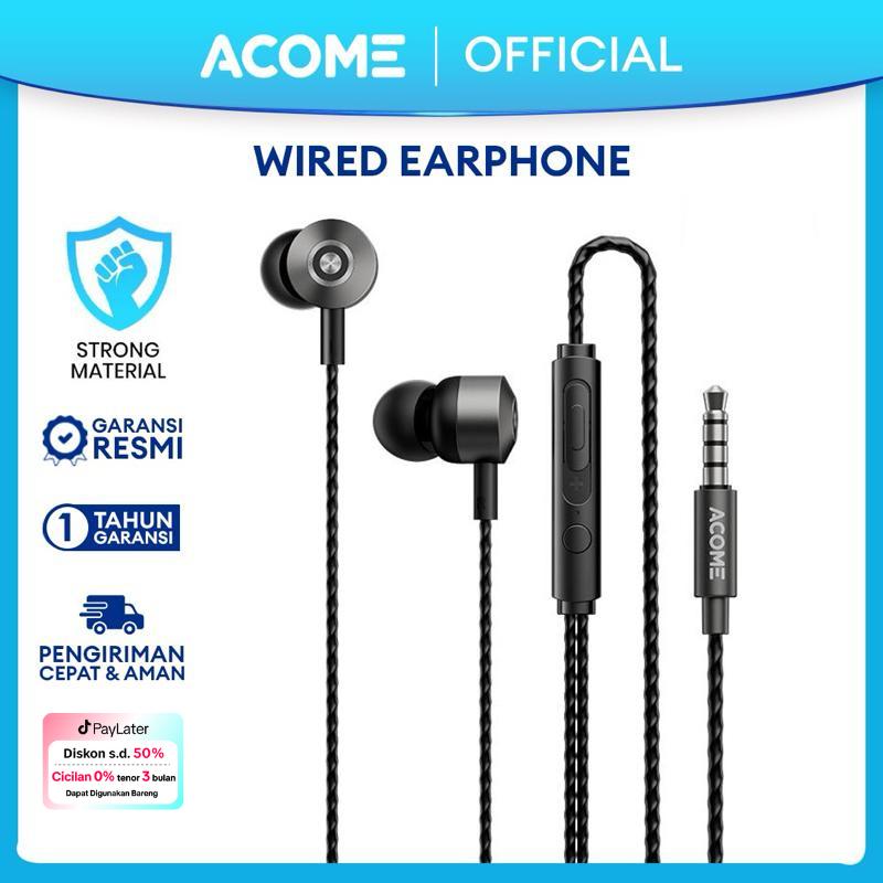 【BISA COD】ACOME Wired In Ear Metal Earphone AW09 / Headset Strong ...