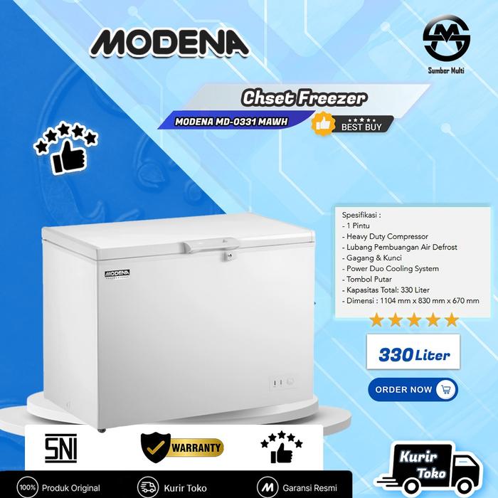 Jual Modena Chest Freezer 300L MD0331MAWH | FREEZER BOX - Kota ...