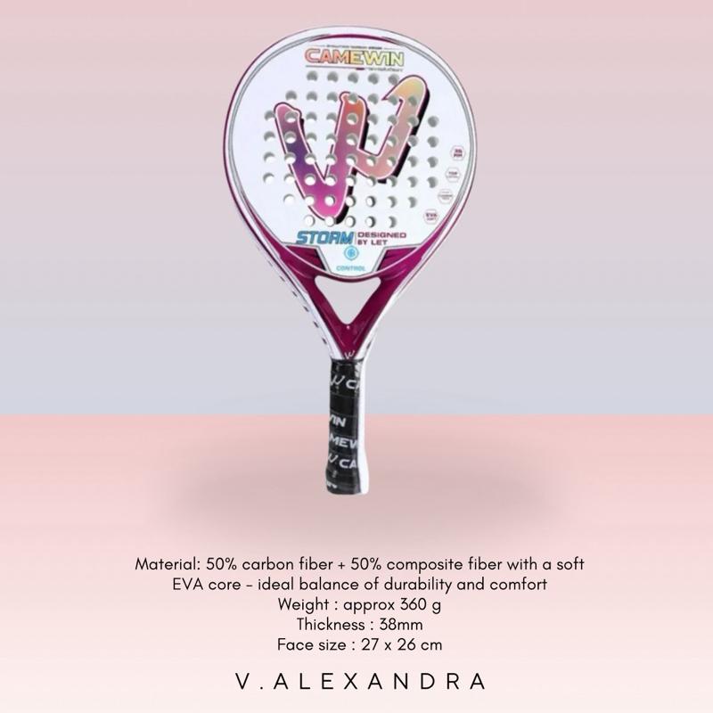 C-Win Camewin Padel Racket Storm Pink - Shop | Tokopedia