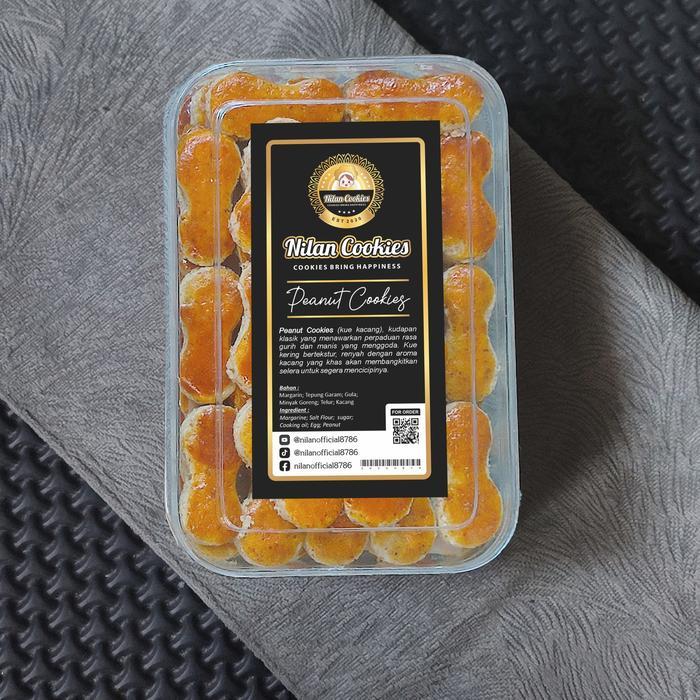 PEANUTS COOKIES/ KUE KERING KACANG TANAH Makanan Food Snacks Toples ...